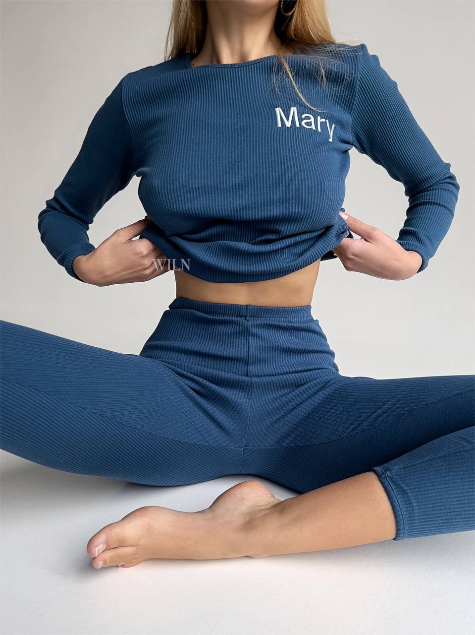 EASE Personalised Ribbed Cotton Loungewear | WILN.com